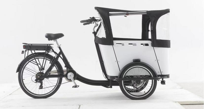 3-hjuls 48V/Peak 750w eller 36V/350w el-cargobike til 5-personer med ...